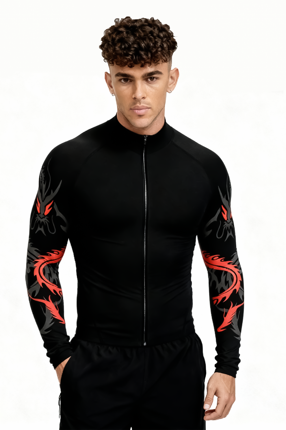 Draco Rage Compression Zipper - Black – XtremeX