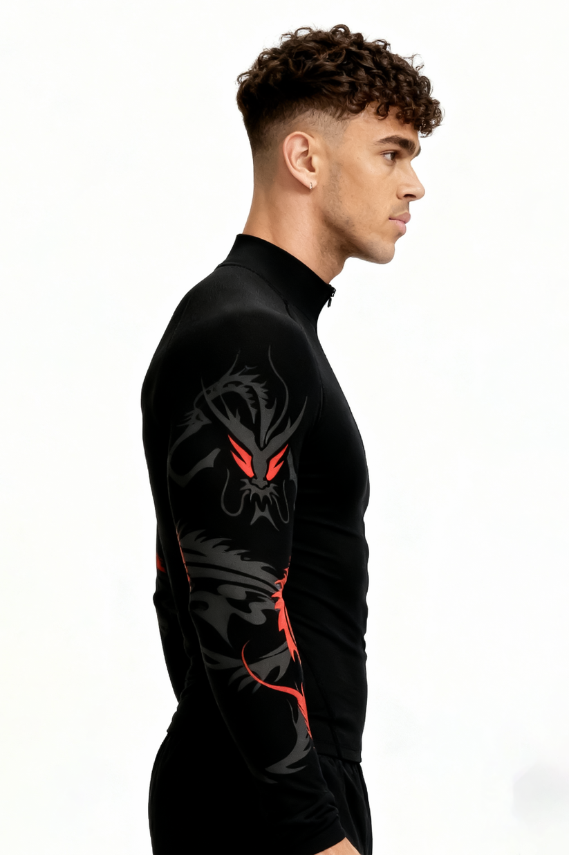 Draco Rage Compression Zipper - Black – XtremeX